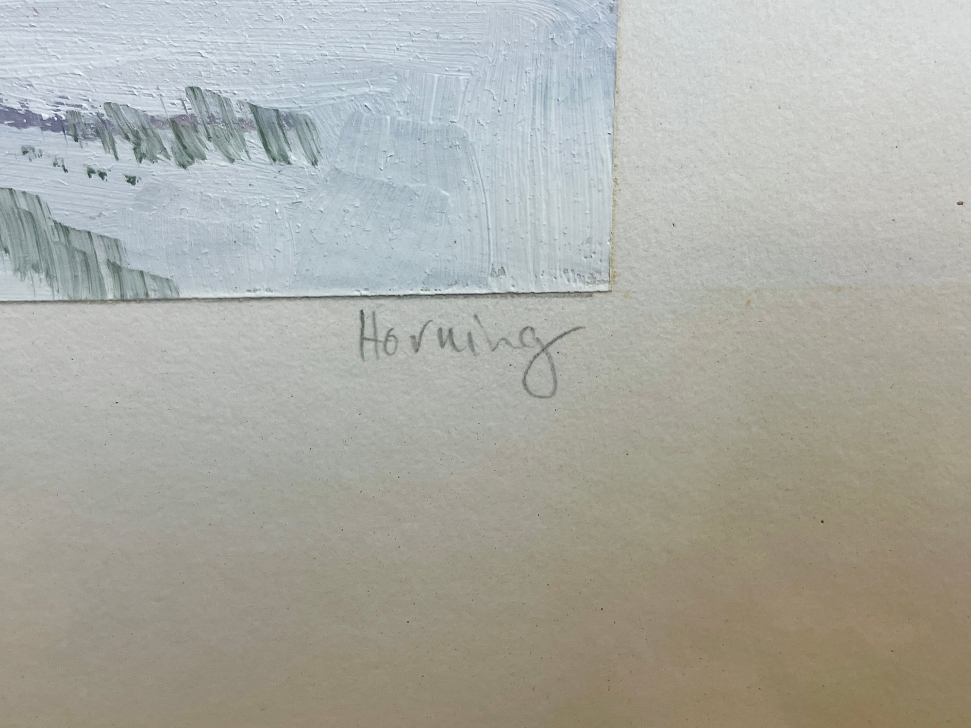 ELIZABETH HORNING, Oil On Paper, "Hollyhock Path", Gallery Framed ...