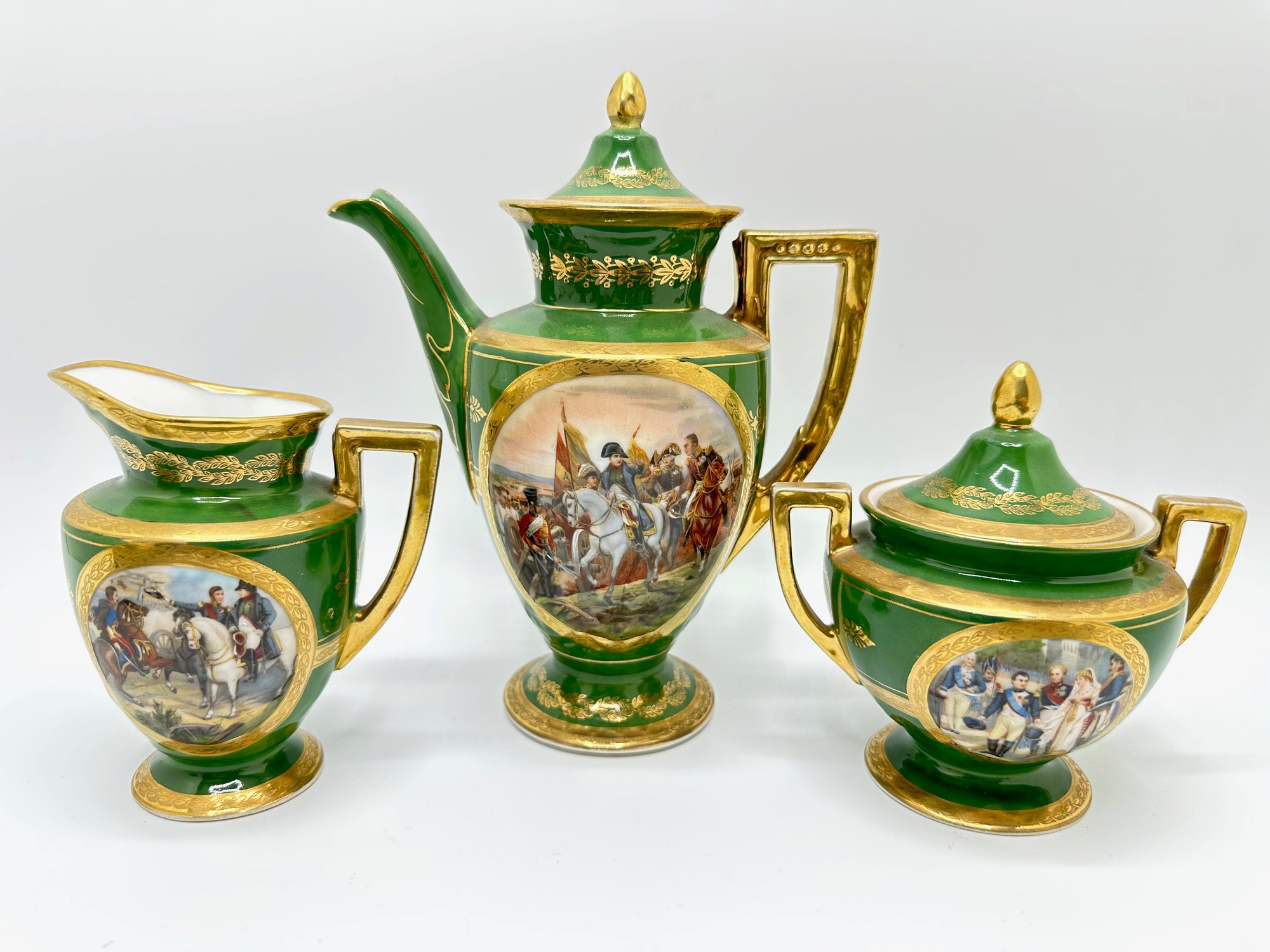 Vintage Royal Vienna Carlsbad Napoleonic Tea Set Service For 6 With ...