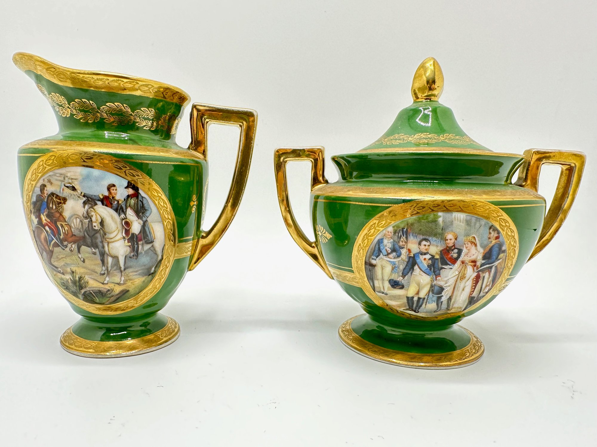 Vintage Royal Vienna Carlsbad Napoleonic Tea Set Service For 6 With ...