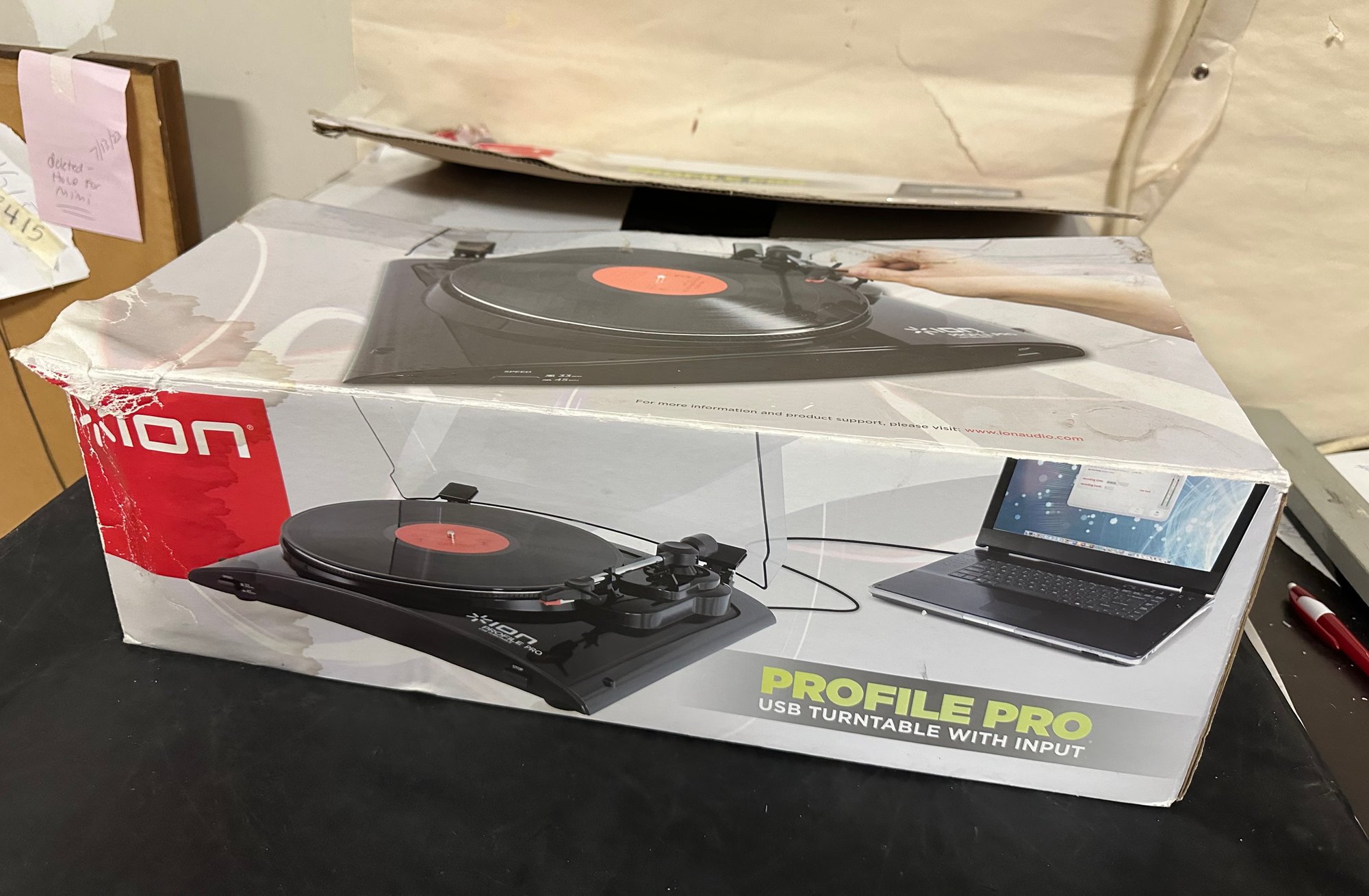 Ion Brand New Profile Pro USB Turntable With Input In Original Box. RC ...