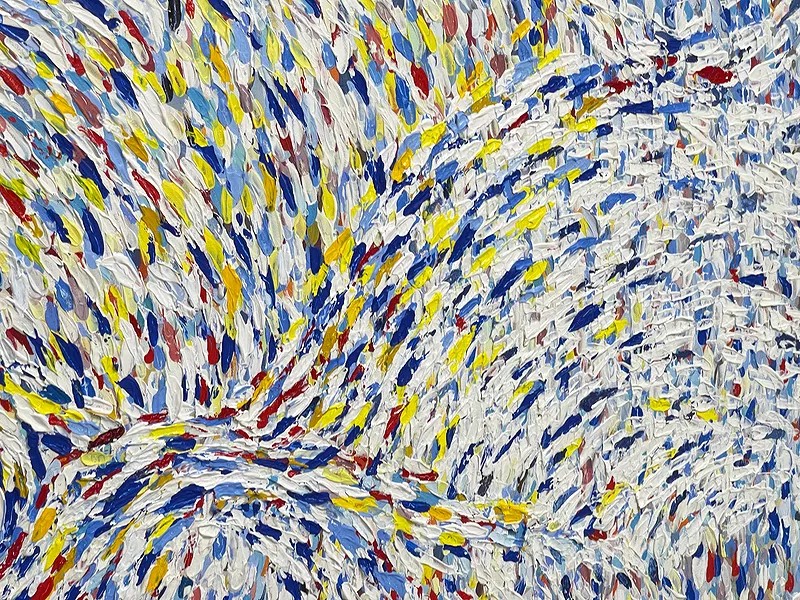 Marianne Vecsey Whirlpools Acrylic On Canvas Painting, Unframed ...