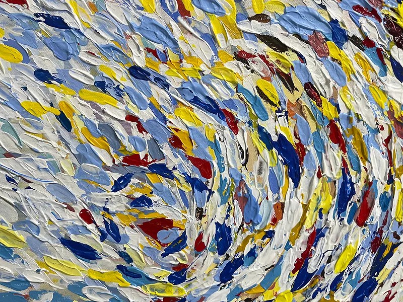 Marianne Vecsey Whirlpools Acrylic On Canvas Painting, Unframed ...