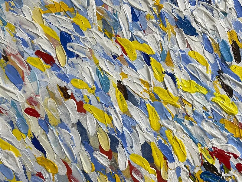 Marianne Vecsey Whirlpools Acrylic On Canvas Painting, Unframed ...
