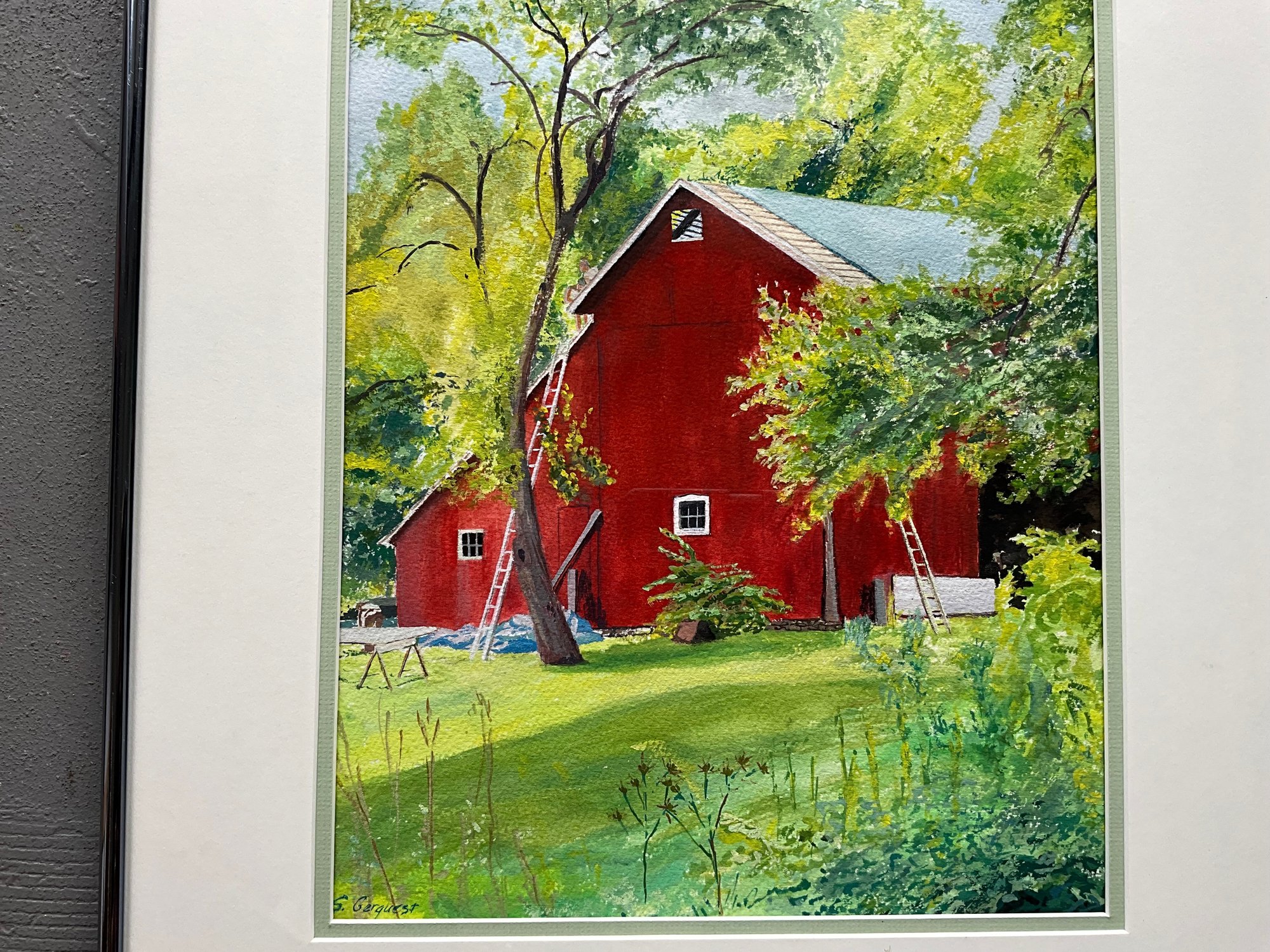 Original Watercolor Or Acrylic ~ Signed S Gerquest ~ #40844716 ...