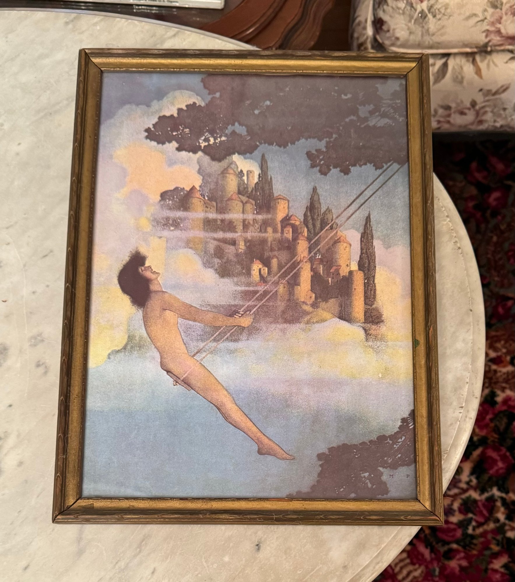 Dinky Bird By Maxfield Parrish Print #1910931 | Auctionninja.com