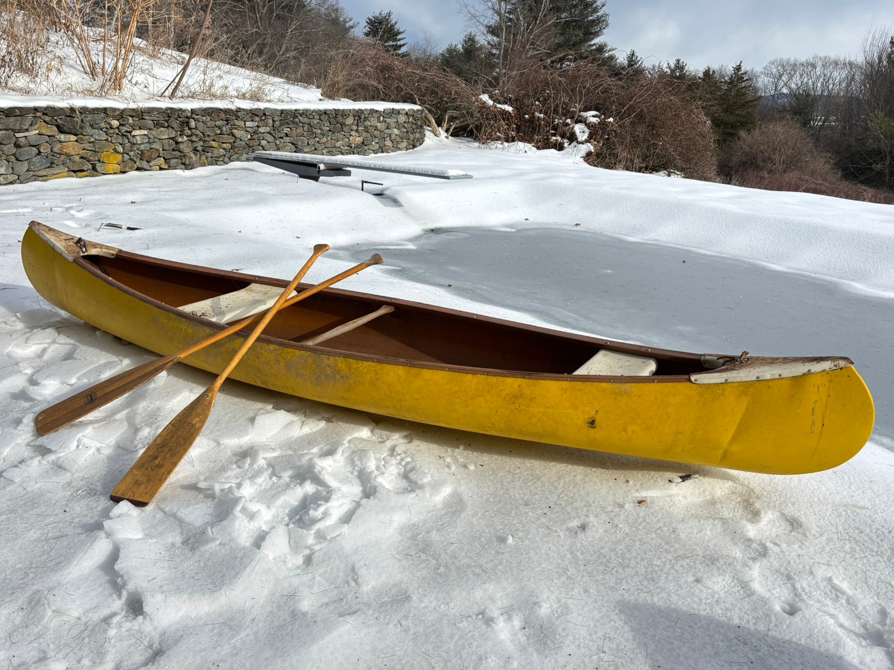 A Vintage Fiberglass Canoe By Town Canoe #2068398 | Auctionninja.com