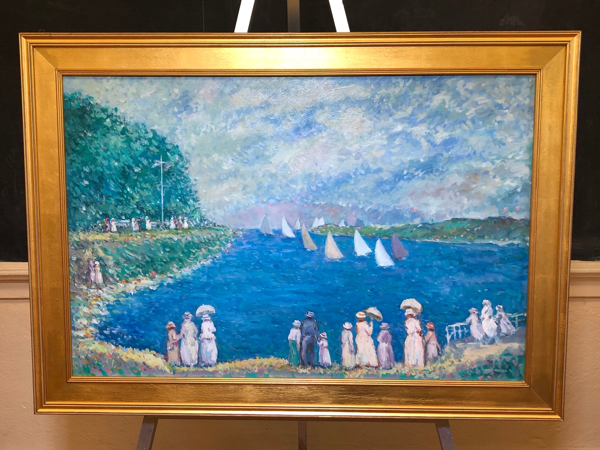Fabulous James R Pascucci - Oil On Canvas Painting - Nice Large Piece ...