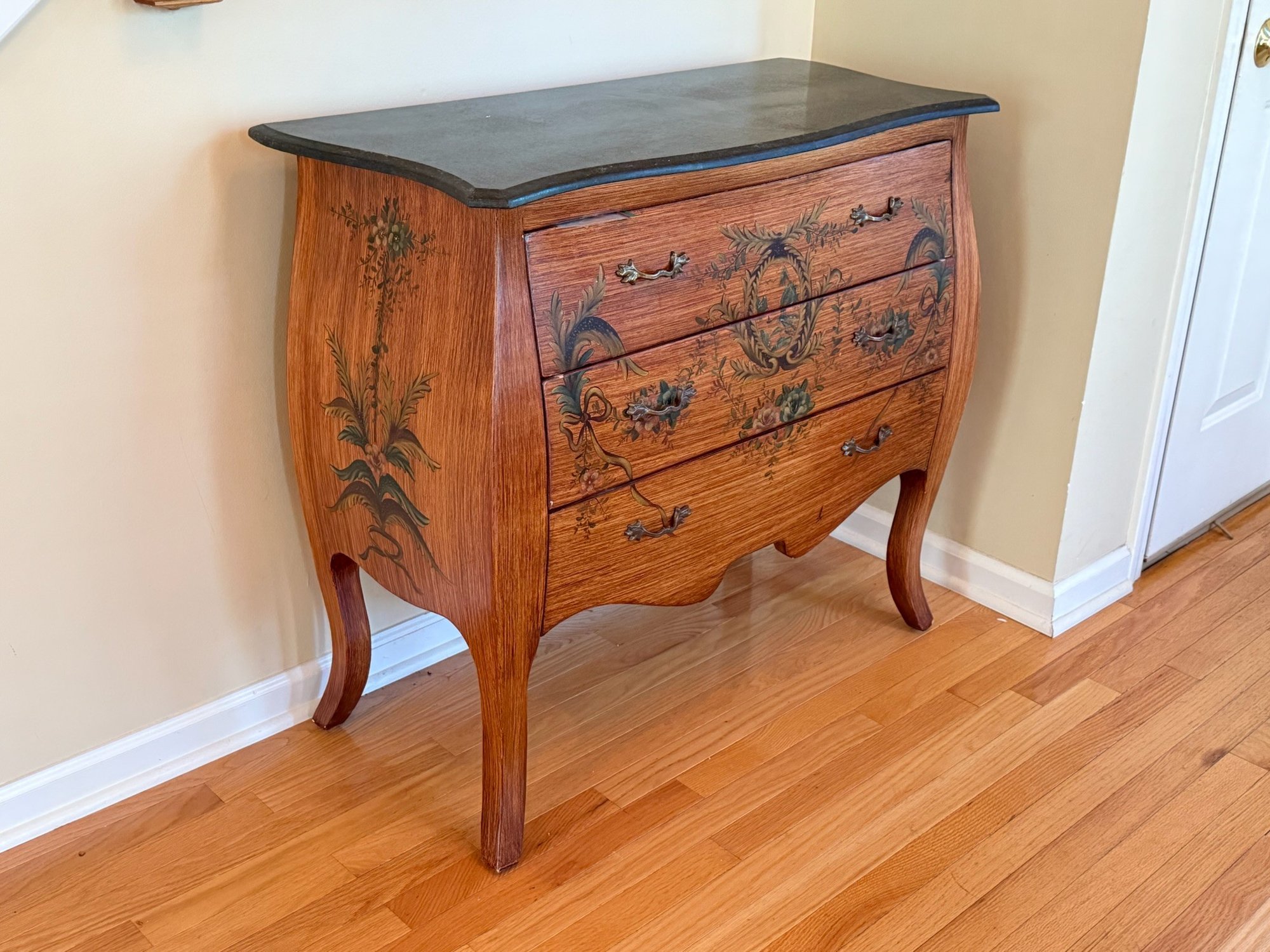 Stone Top 3 Drawer Bombay Style Chest #40857304 | Auctionninja.com