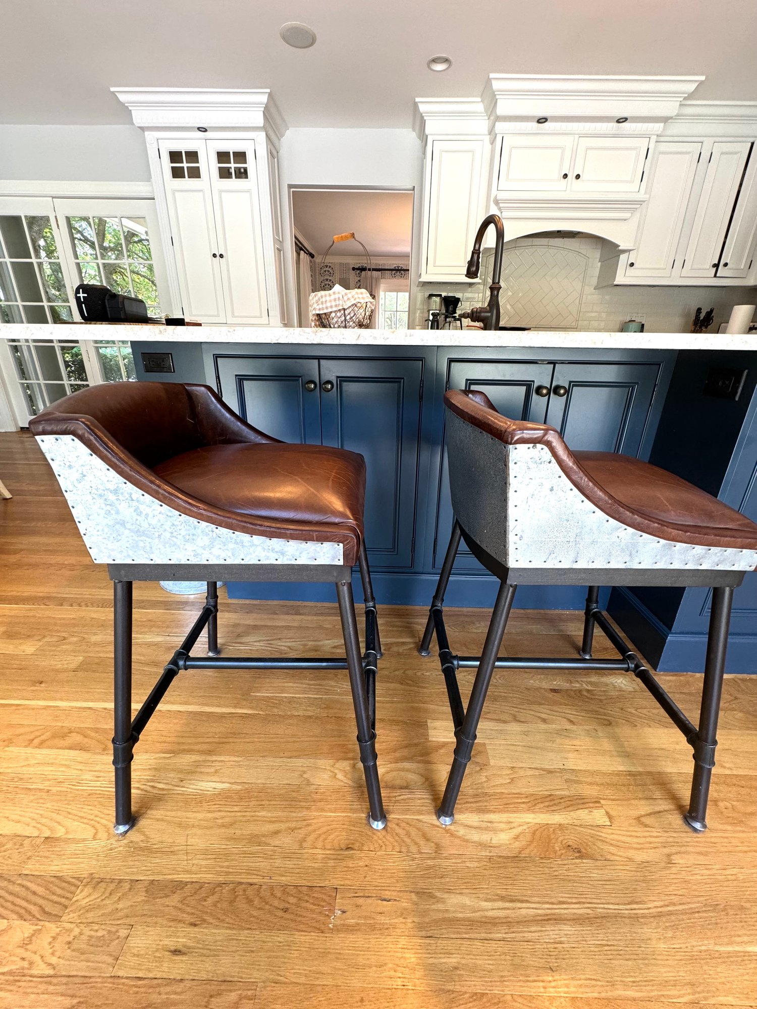 PAIR Restoration Hardware Industrial Style Counter Stools #1919425 ...