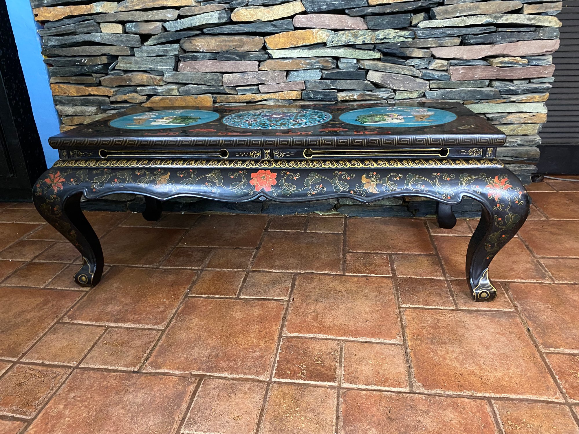 Chinese Cloisonne Coffee Table Piece #1924845 | Auctionninja.com
