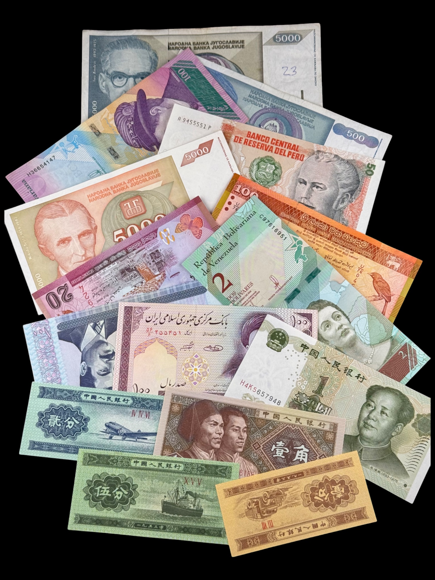 15 Pieces Of Foreign Paper Money #2088947 | Auctionninja.com