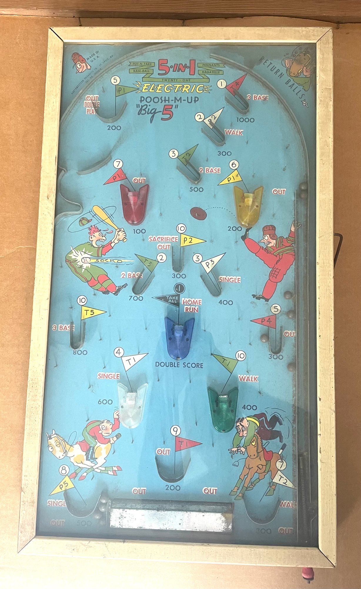 Vintage 5-in-1 Poosh-m-up Electric Pinball Game #1952668 | Auctionninja.com
