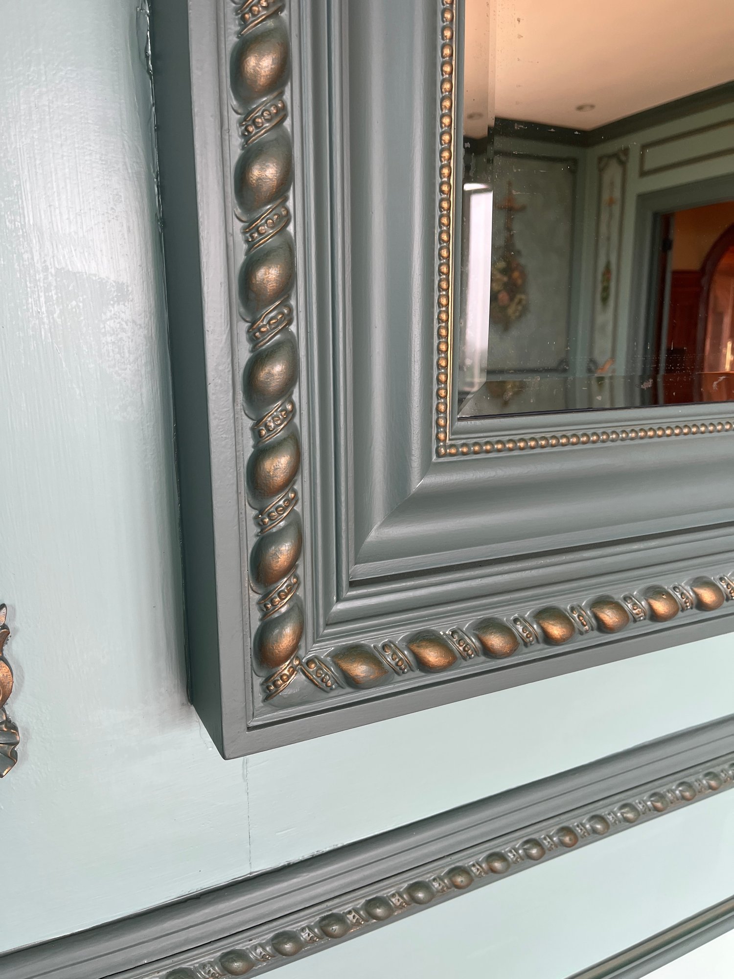 A Complete Room Of Ornate Millwork - Trim - Crown - Mirror - Etc ...