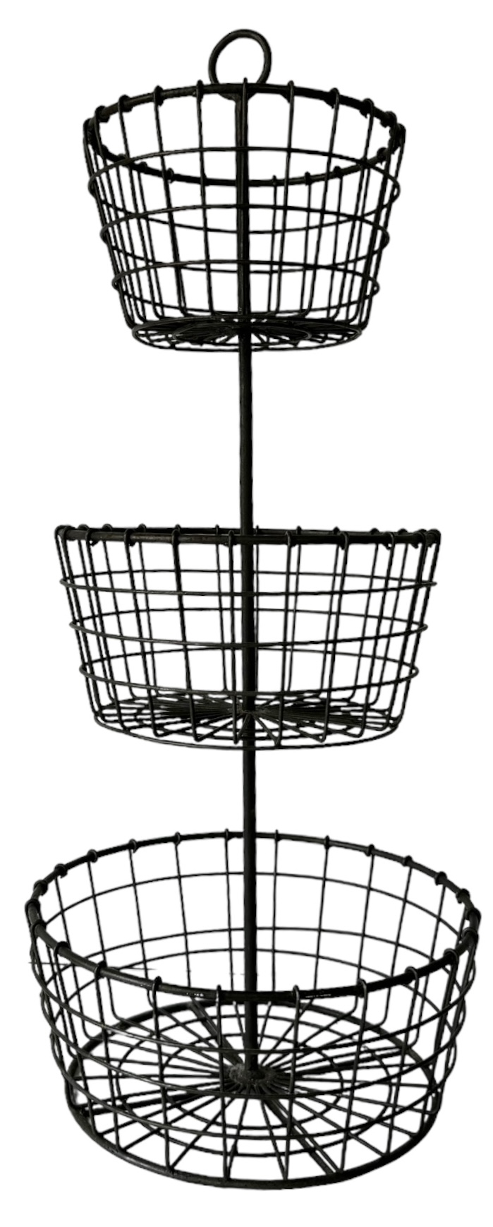 Vintage French Style Metal Three Tier Basket Stand #40779816 ...