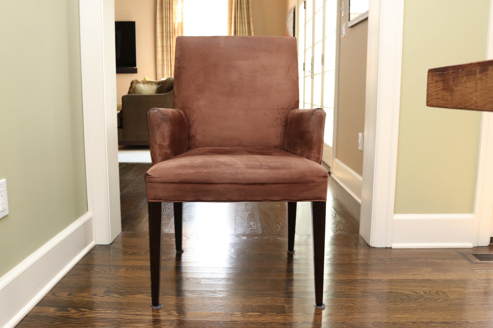 Crate And Barrel Paloma Dining Table And Diplomat Sable Miles ...