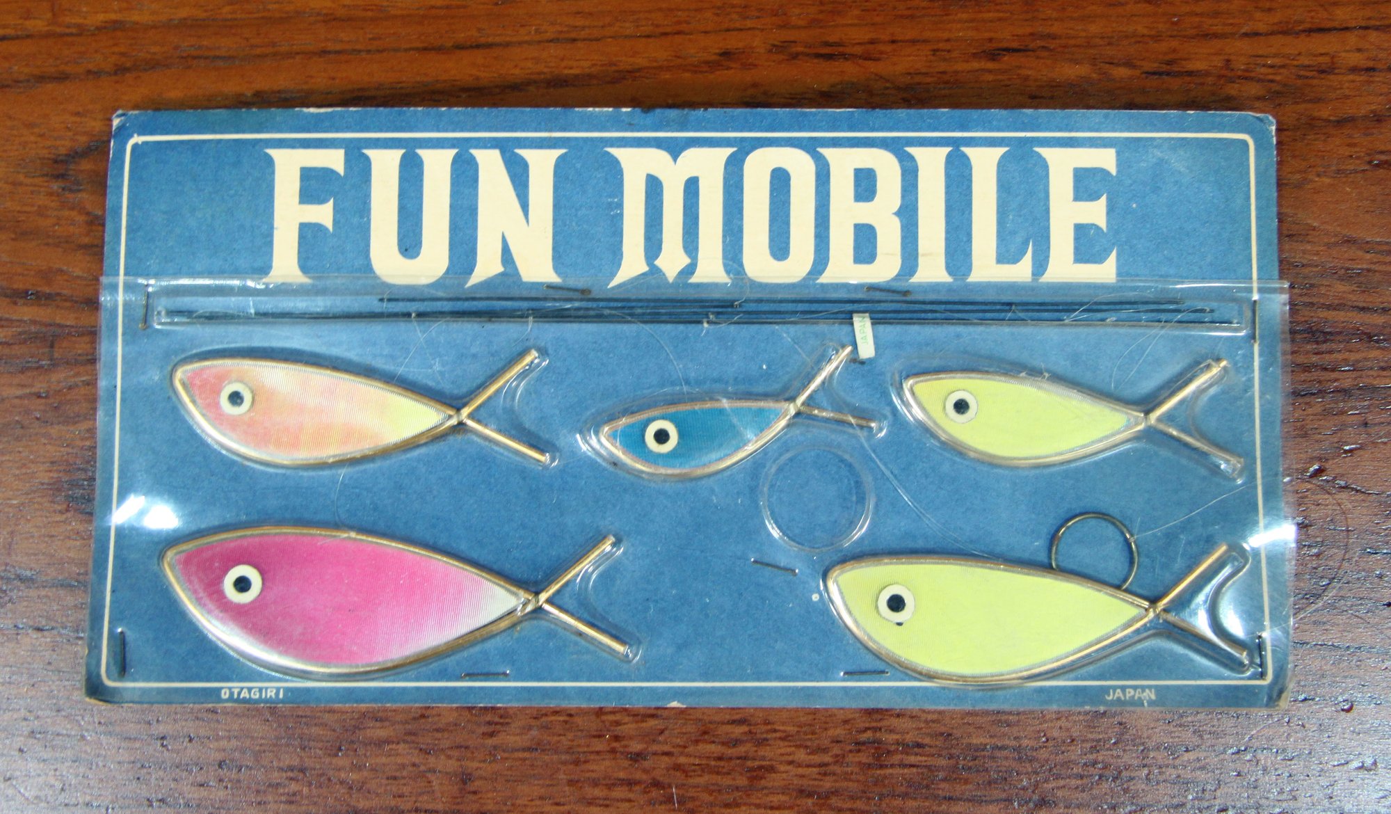 Vintage 1950's Color Changing Iridescent Fish Mobile / Ceiling Hanging ...