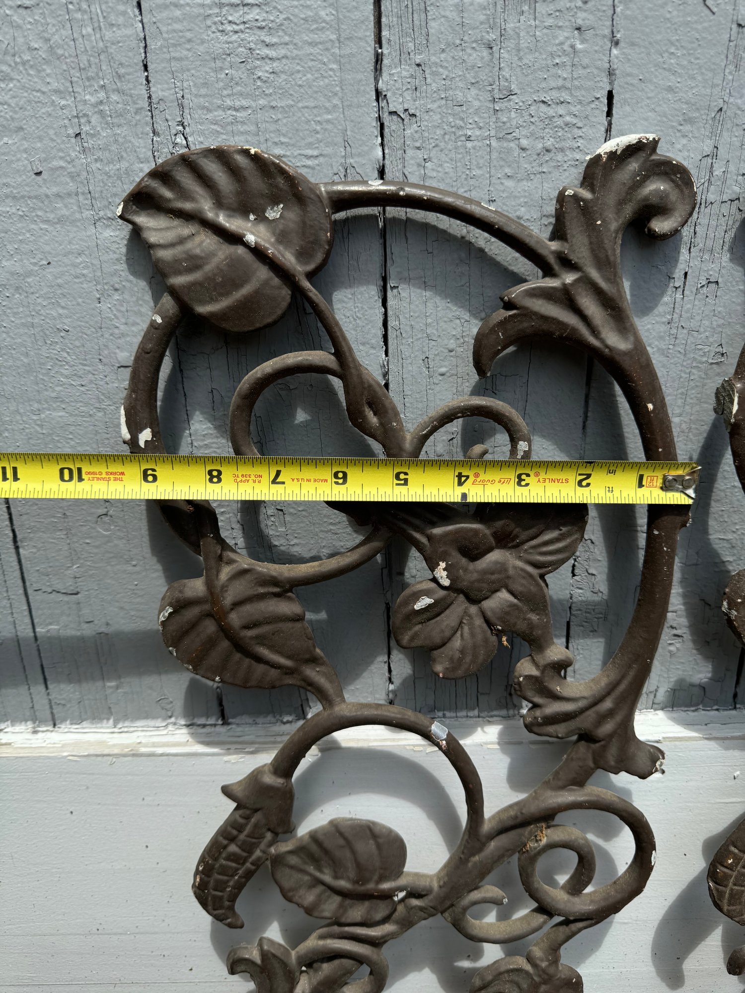 Vintage Cast Aluminum Decorative Flower & Vine Displays #1909533 ...