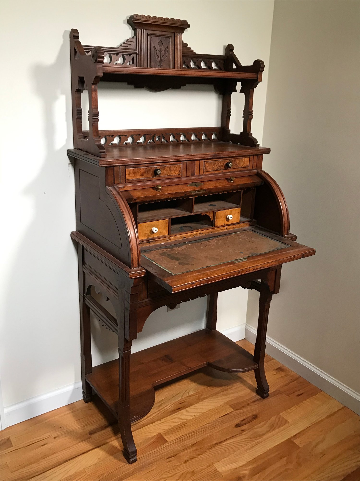 Fabulous Antique Victorian Roll / Cylinder Top Desk - Paid $1,200 At ...