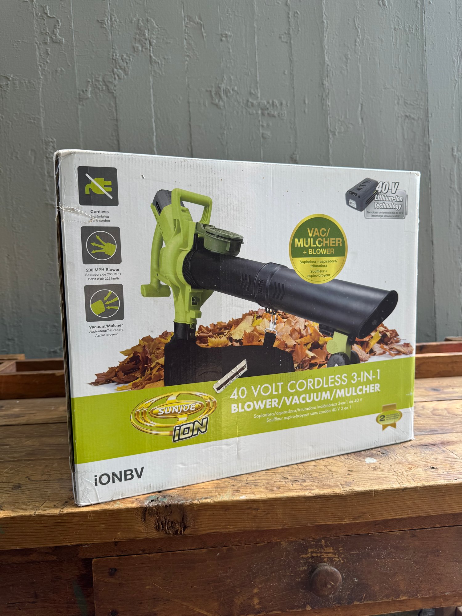 BRAND NEW 3 In 1 Blower Vacuum Mulcher 40v Cordless #1909507 ...