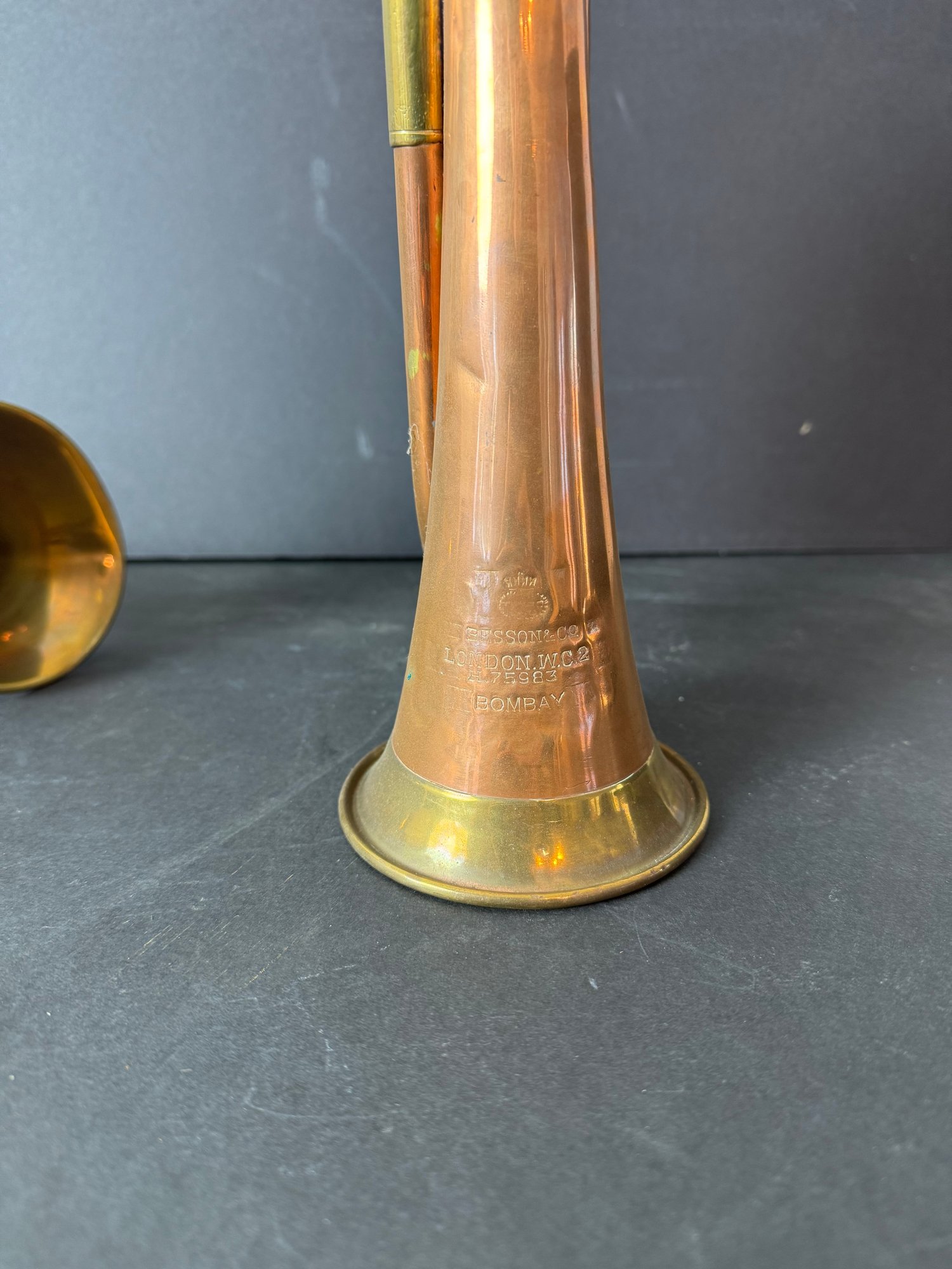 Brass And Copper Hunting/military Bugle Horns #2264855 | Auctionninja.com