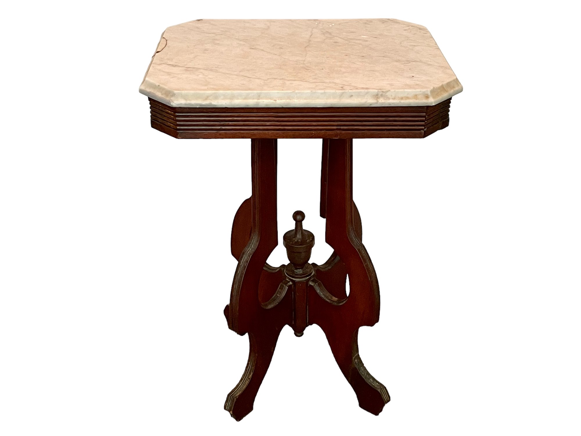 Victorian Marble Top Side Table #40713001 | Auctionninja.com