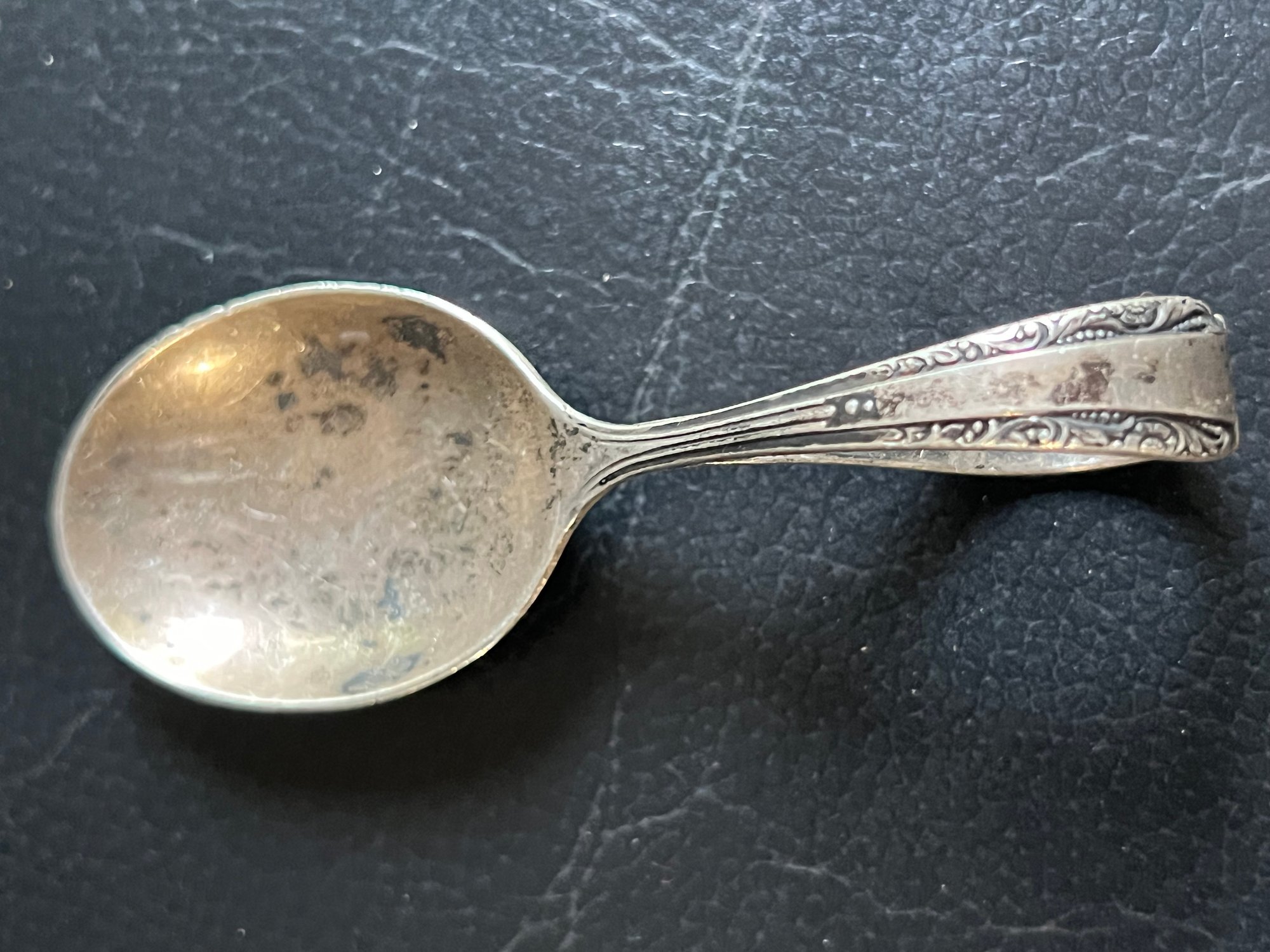 Sterling Silver Loop Handle Baby Spoon With Hallmark #1941159 ...