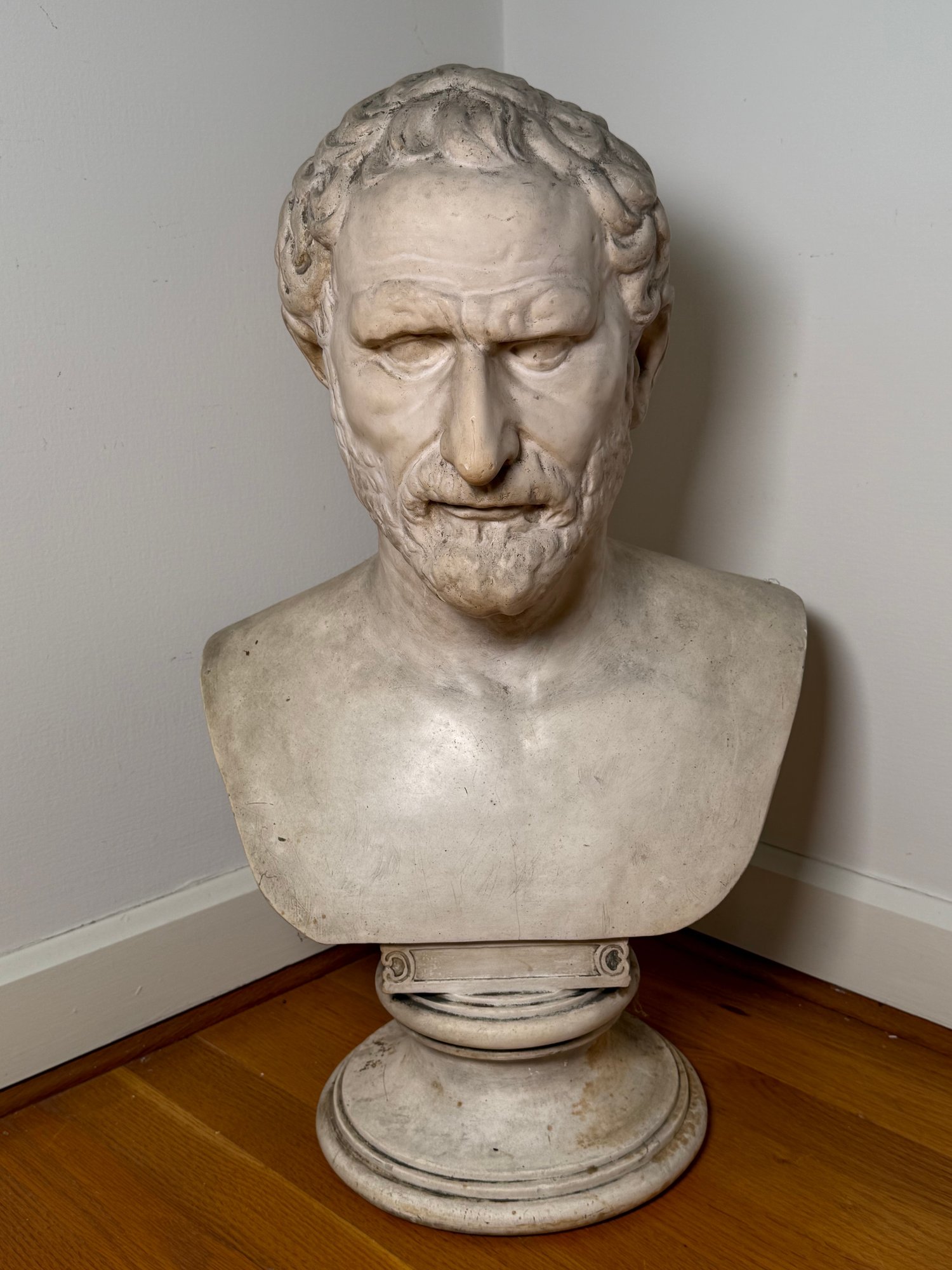 Vintage Cartesius Capitius Augustus Signed Roman Bust Stone Statue ...