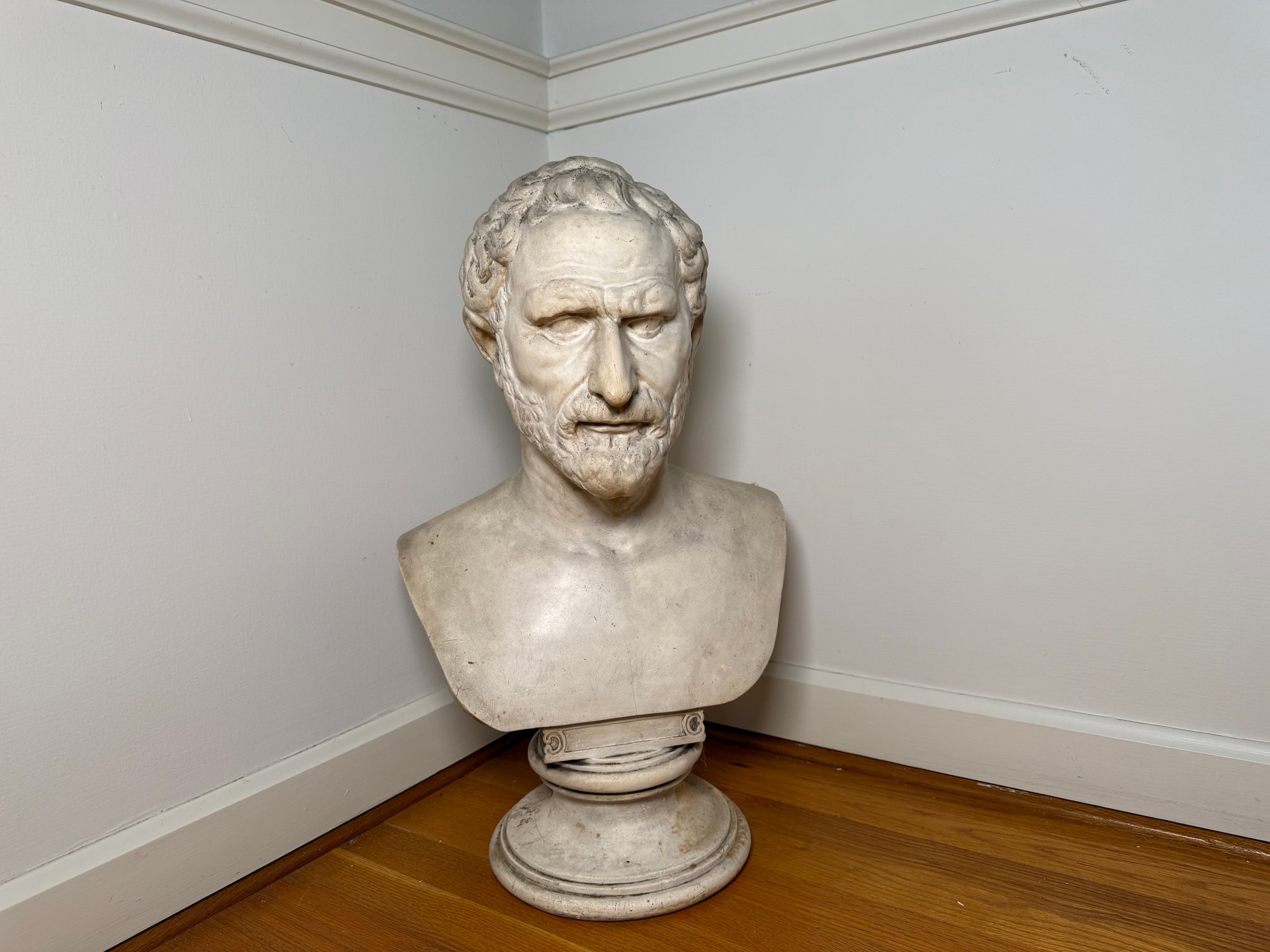 Vintage Cartesius Capitius Augustus Signed Roman Bust Stone Statue ...