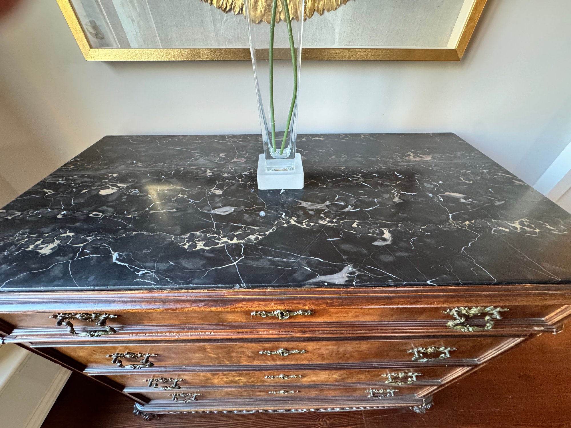Antique Marble Top Louis XV Style Chest (1 Of 2) #2247196 ...