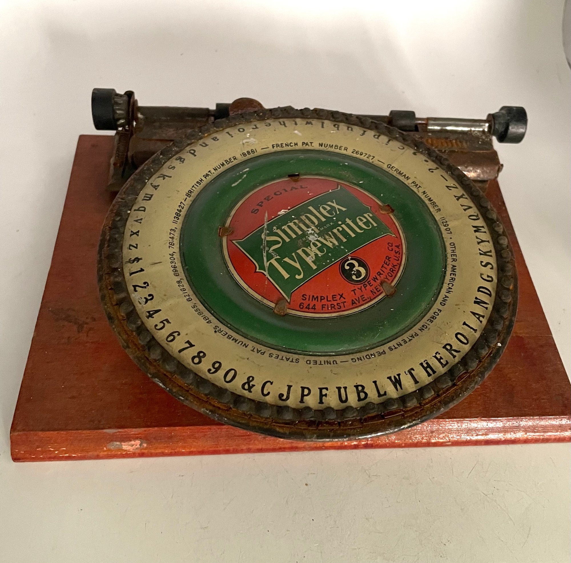 Antique Toy SIMPLEX Typewriter Model 3 Early 1900s #1955673 ...