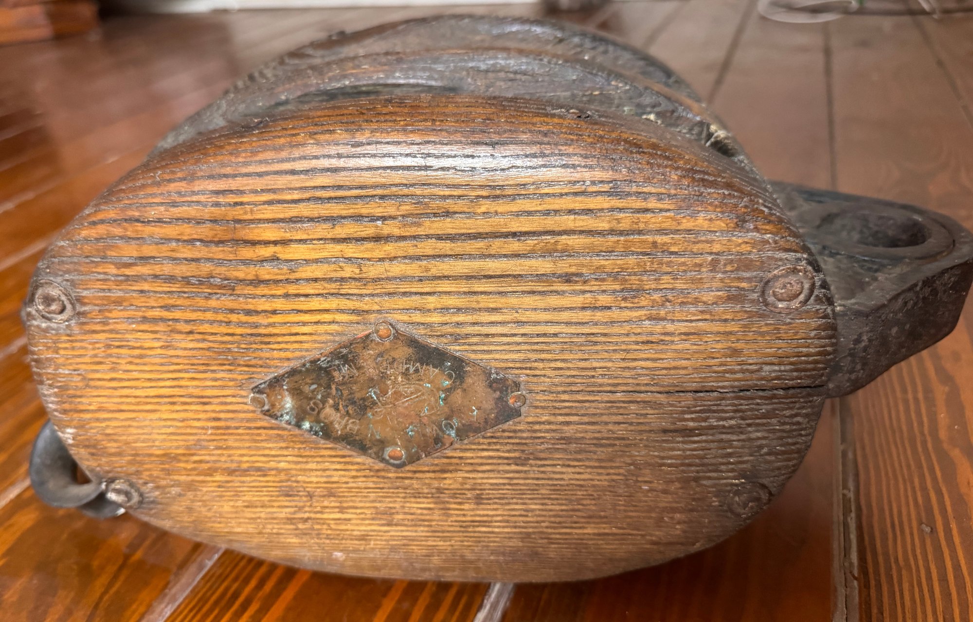 Antique Double Block Pulley #2231317 | Auctionninja.com