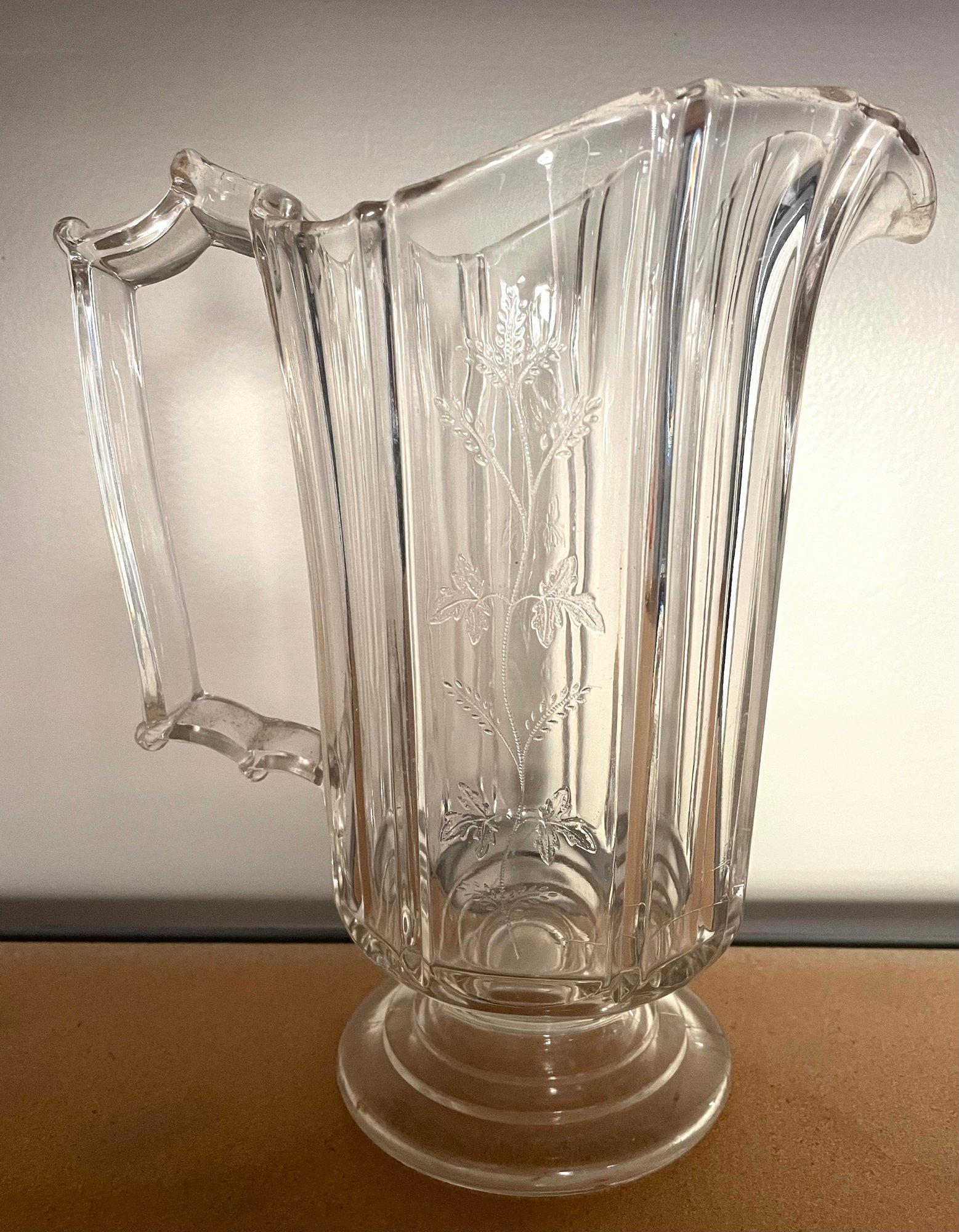 Antique Bryce Higbee Paneled Sprig Indian Tree Royal Cream Milk Pitcher ...