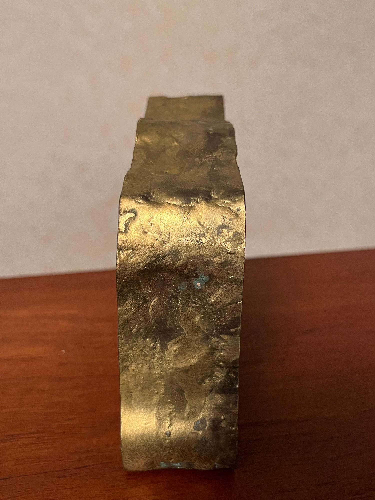 MCM Welded Copper Pipe Sculpture With Brass Surround- 6-1/2" X 4-1/2" X ...