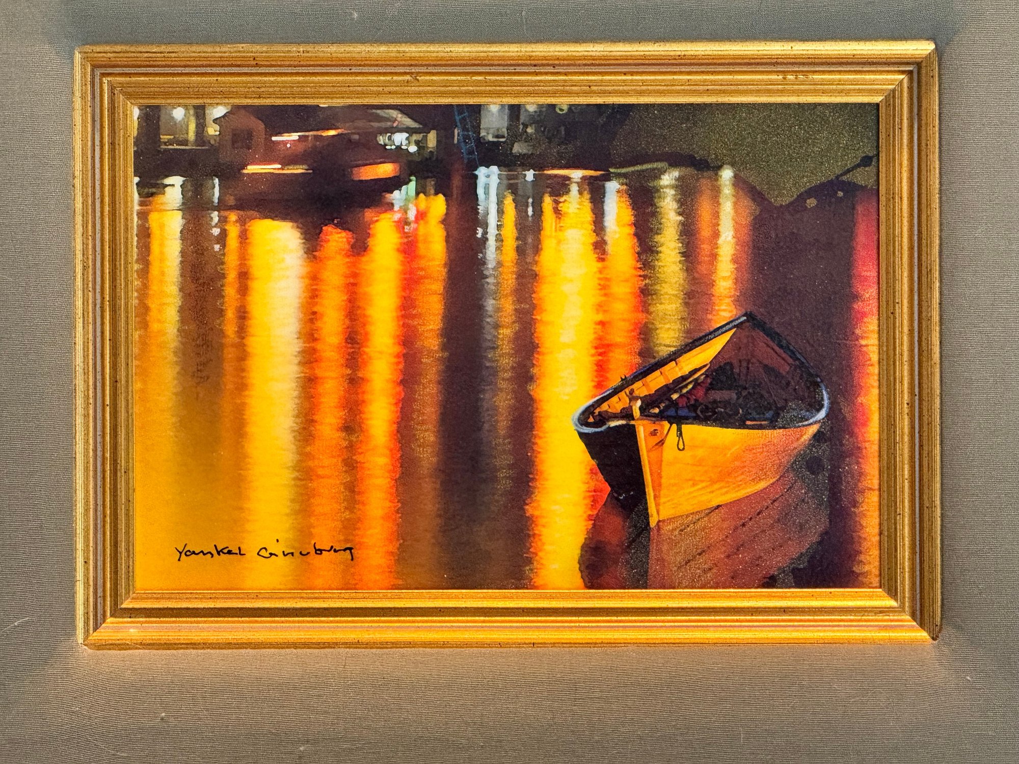 Yankel Ginsberg (B 1945) "Study For Shore Lights" Oil Painting #2247234 ...