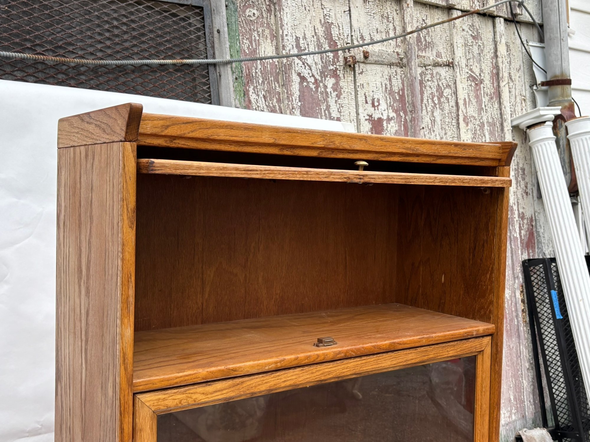 A Vintage Oak Barrister Case #2011994 | Auctionninja.com