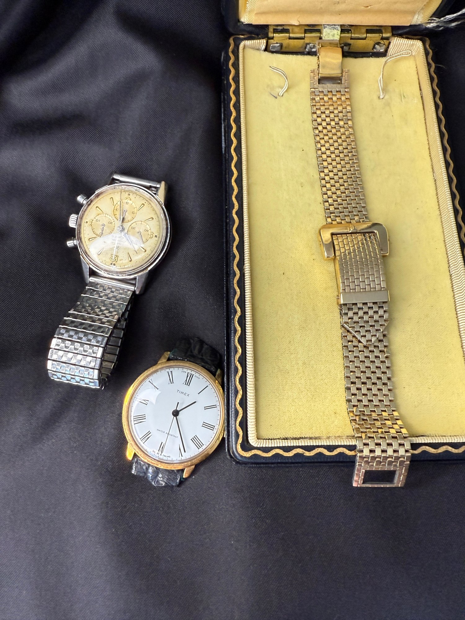Vintage Watch Trio - Omega Seamaster Turler, Gotham Gold-Filled, Timex ...