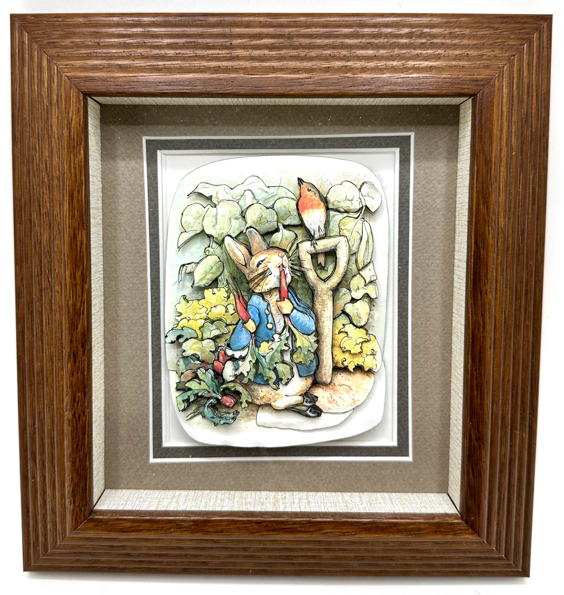 New In Box Japanese Peter Rabbit Shadow Box Three-Dimensional Wall Art ...