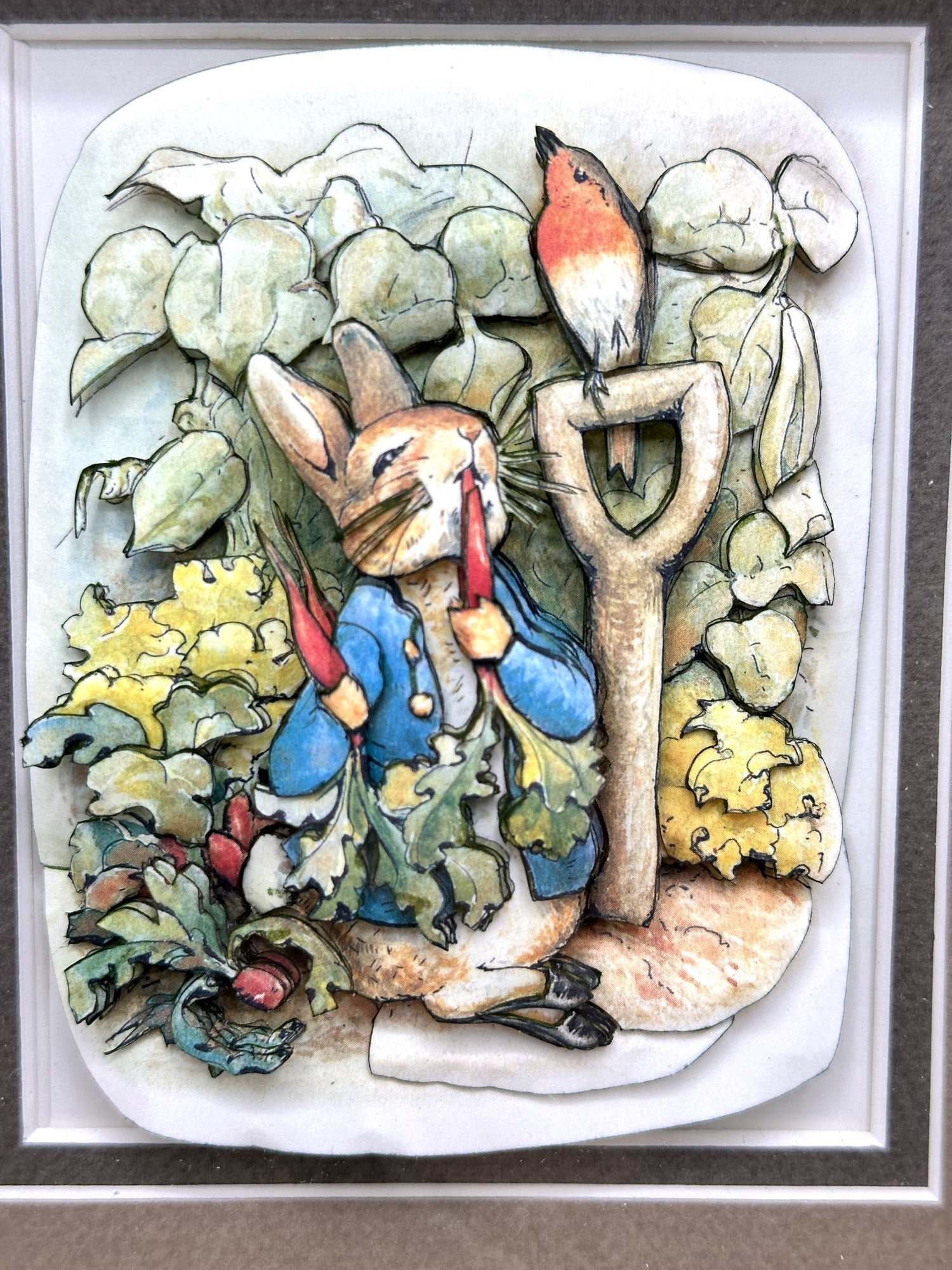 New In Box Japanese Peter Rabbit Shadow Box Three-Dimensional Wall Art ...