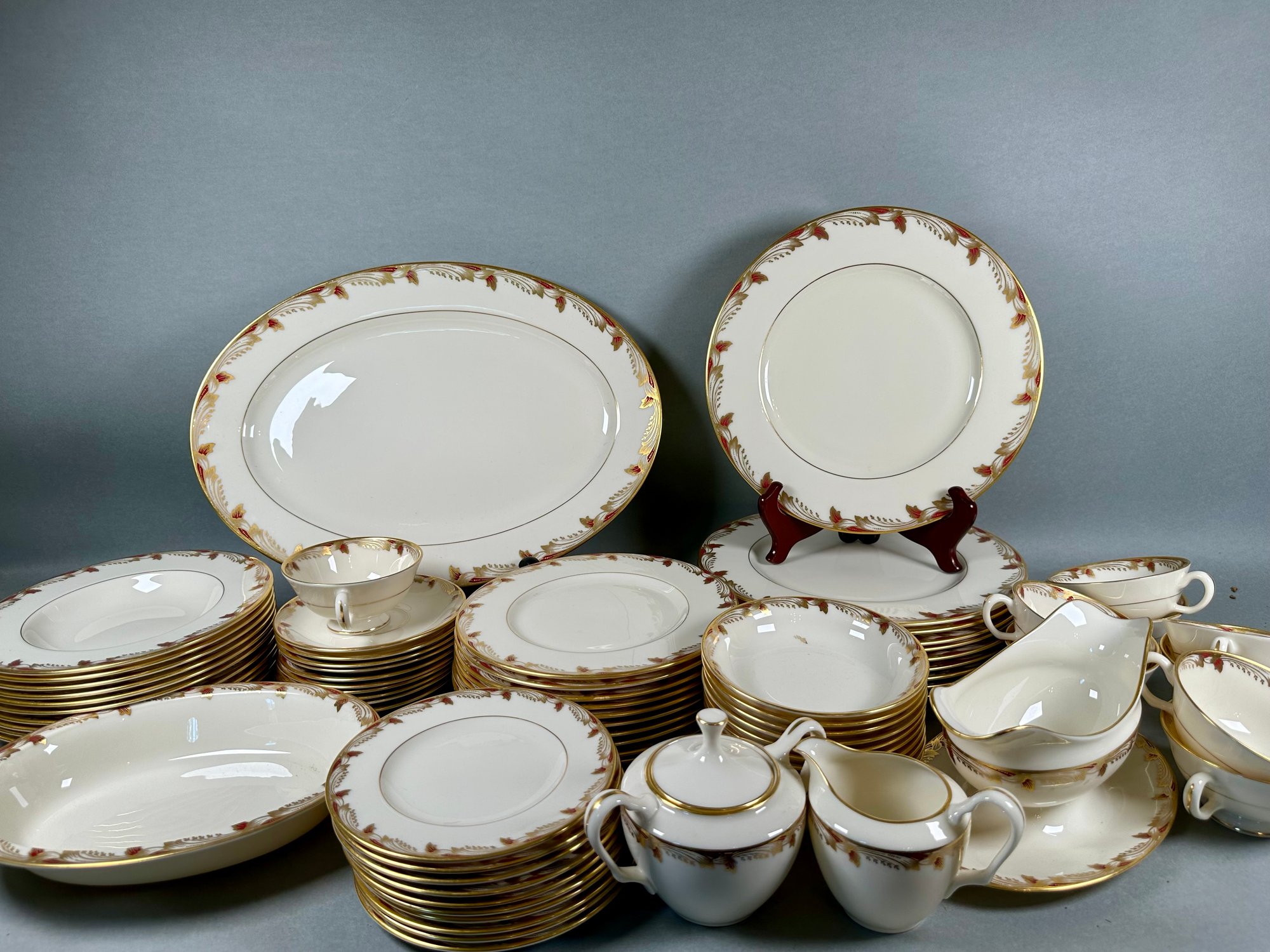 Vintage Lenox "Essex" Pattern Dinnerware For Ten #40793105 ...