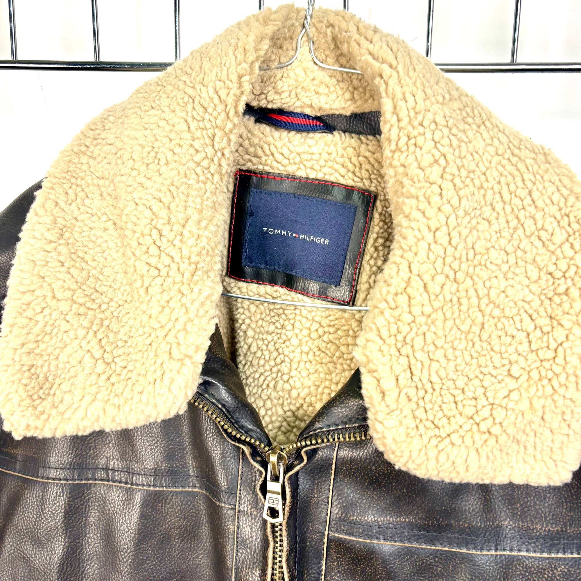 Tommy Hilfiger Faux Leather Jacket M Or L #2040594 | Auctionninja.com