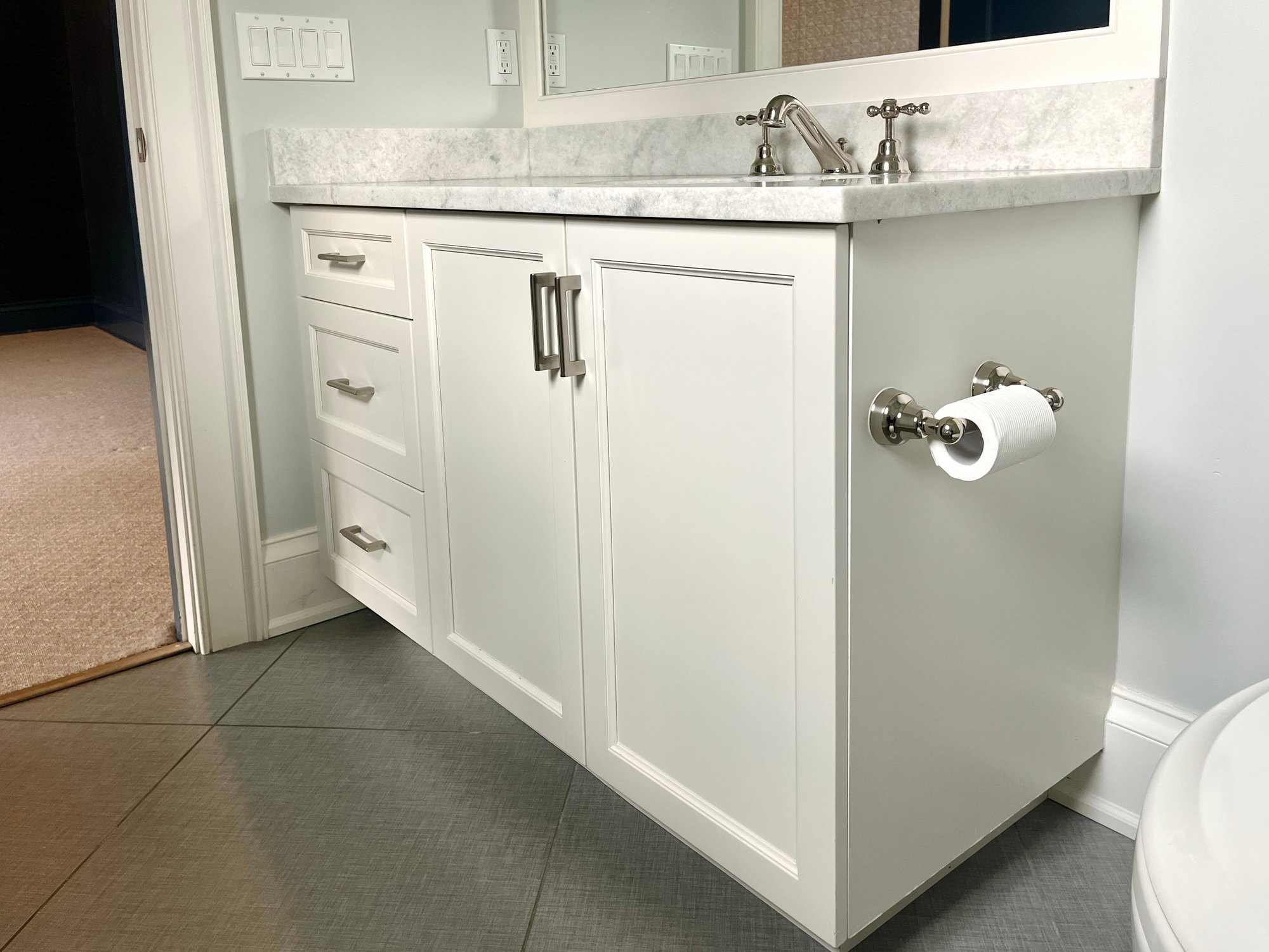 A 53 Inch Quartzite Counter Sink Vanity - By Birchcraft #40870020 ...
