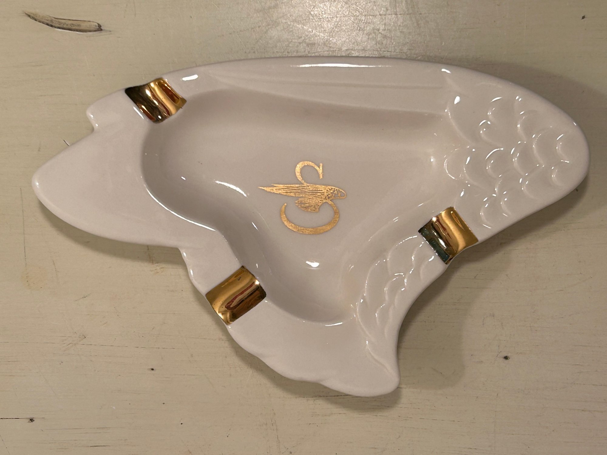 Rare 1950s Sikorsky Aircraft Logo-Shaped Promotional Ashtray #1954814 ...