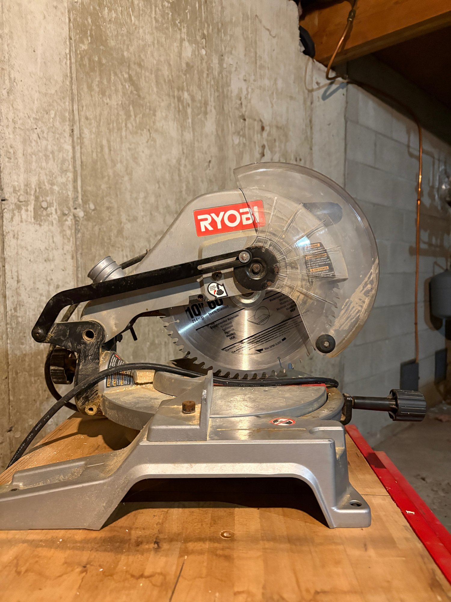 Husky Roll Away Tool Chest With Ryobi Chop Saw #40851658 | Auctionninja.com