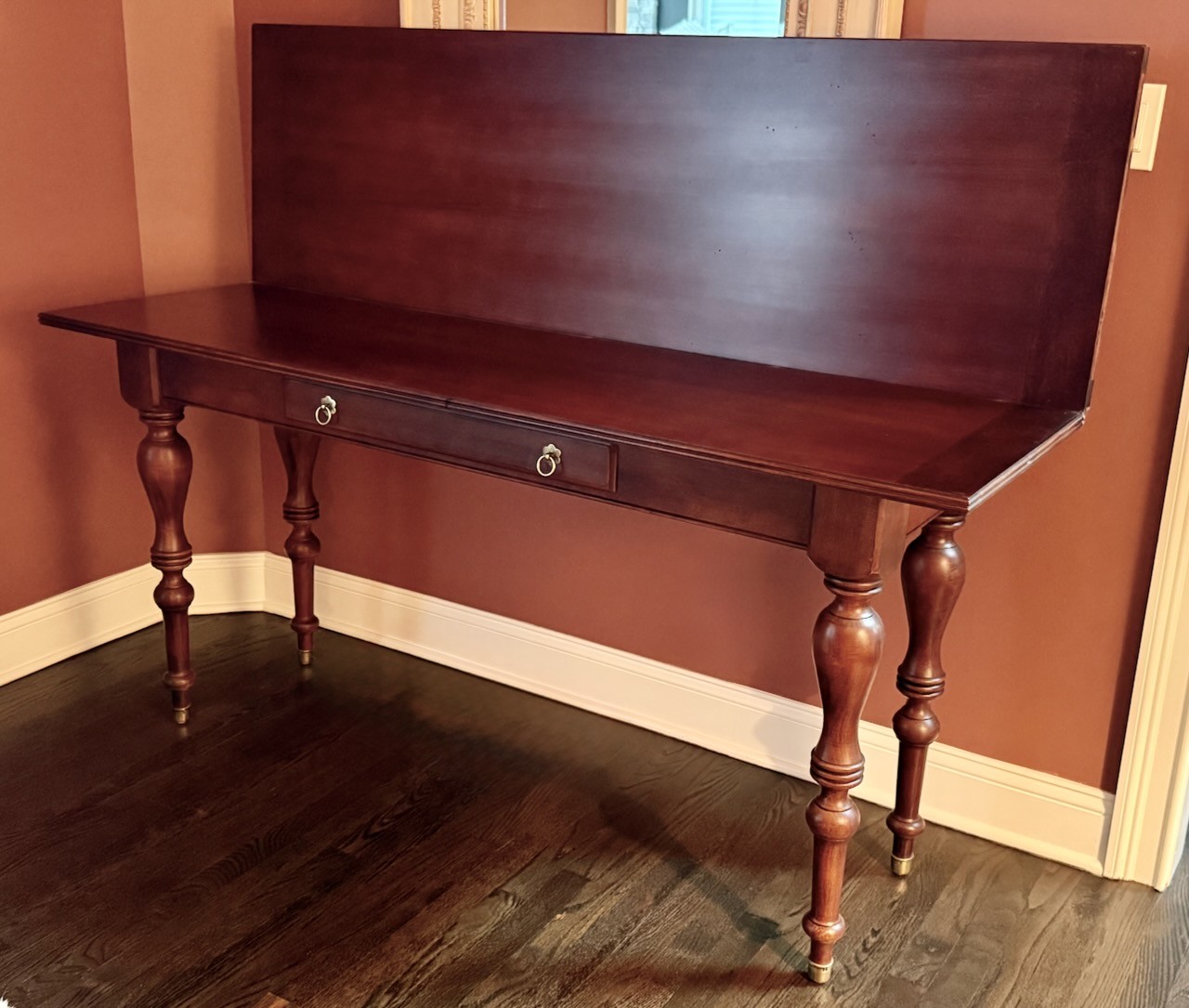 Ethan Allen British Classics Mahogany Console Folding Dining Table ...