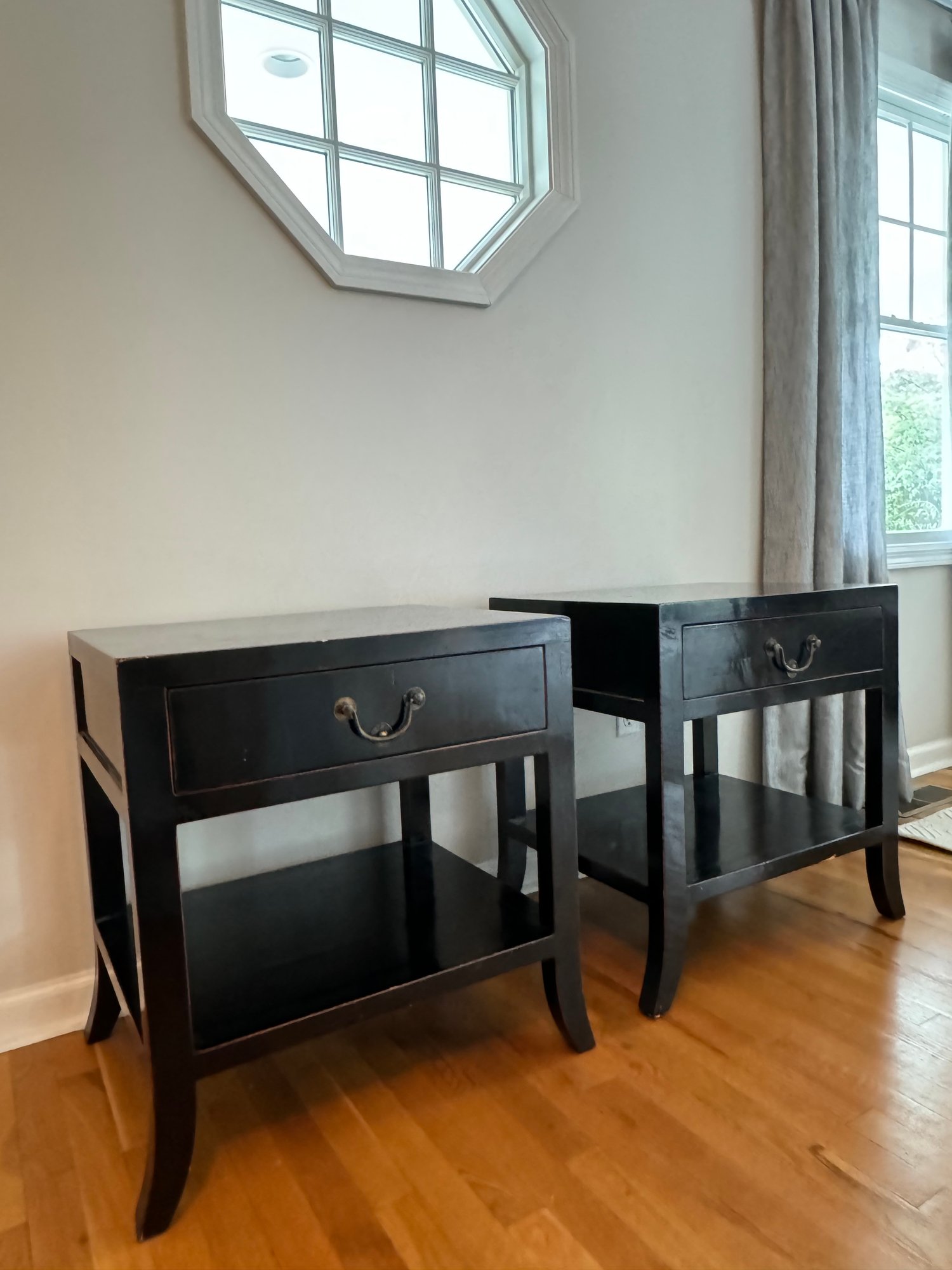 PAIR Asian Style End Tables From Mecox Gardens (LOC: W1) #1928044 ...