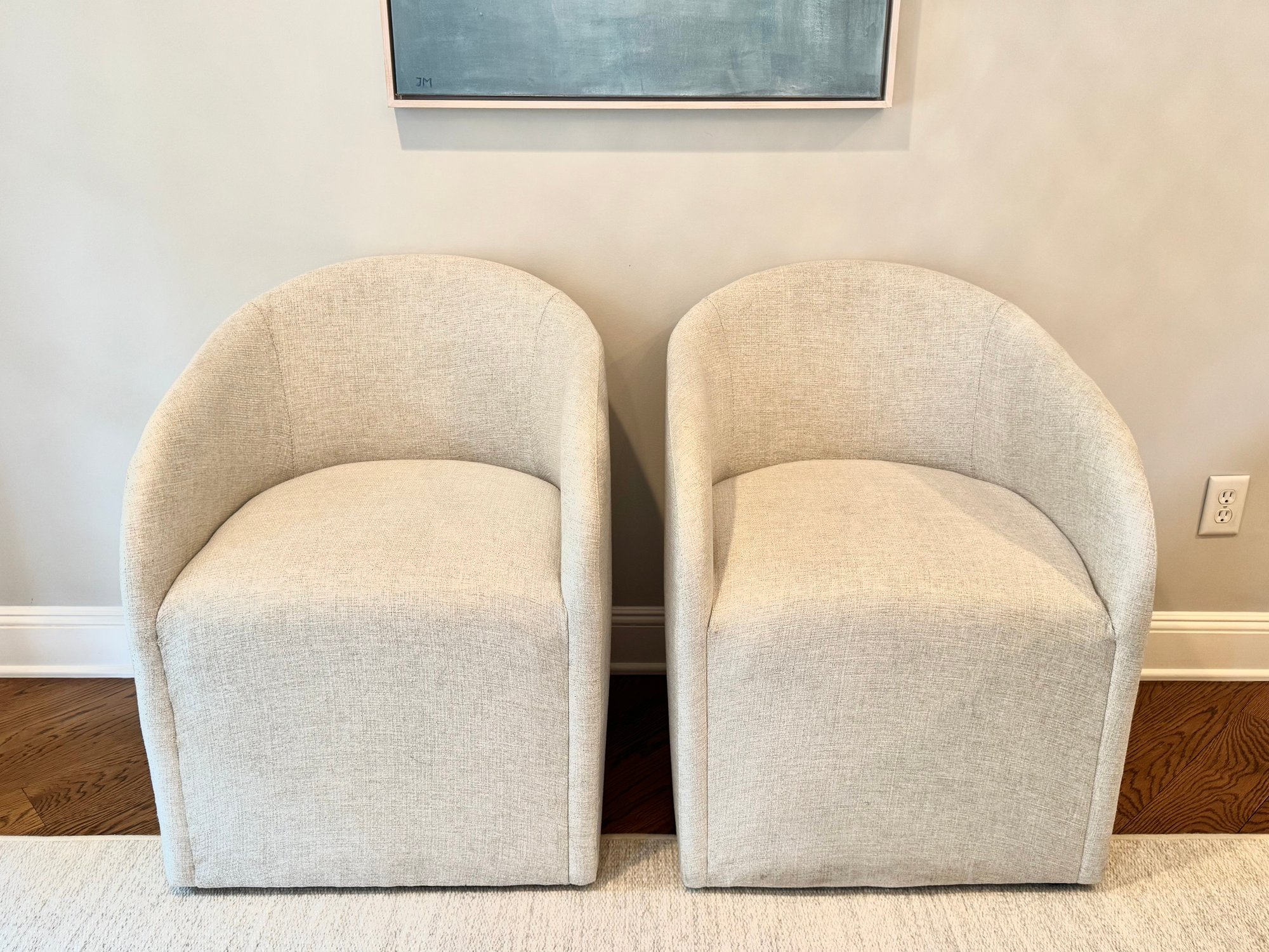 Ralph Lauren 5'-7' Table & 6 Bernhardt Swivel Chairs (LOC:F1) #2146313 ...