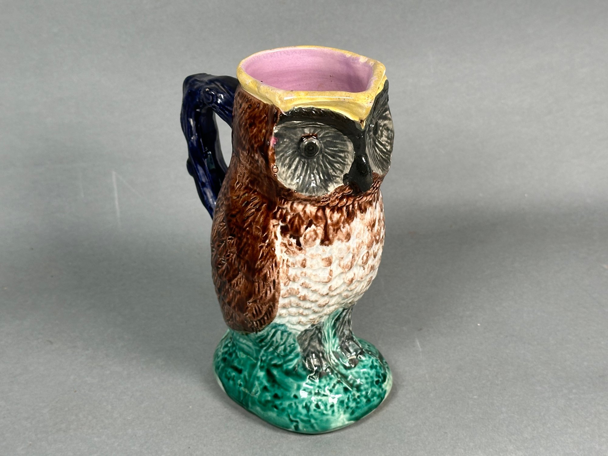 Vintage Hand Painted Owl Pitcher #40804038 | Auctionninja.com
