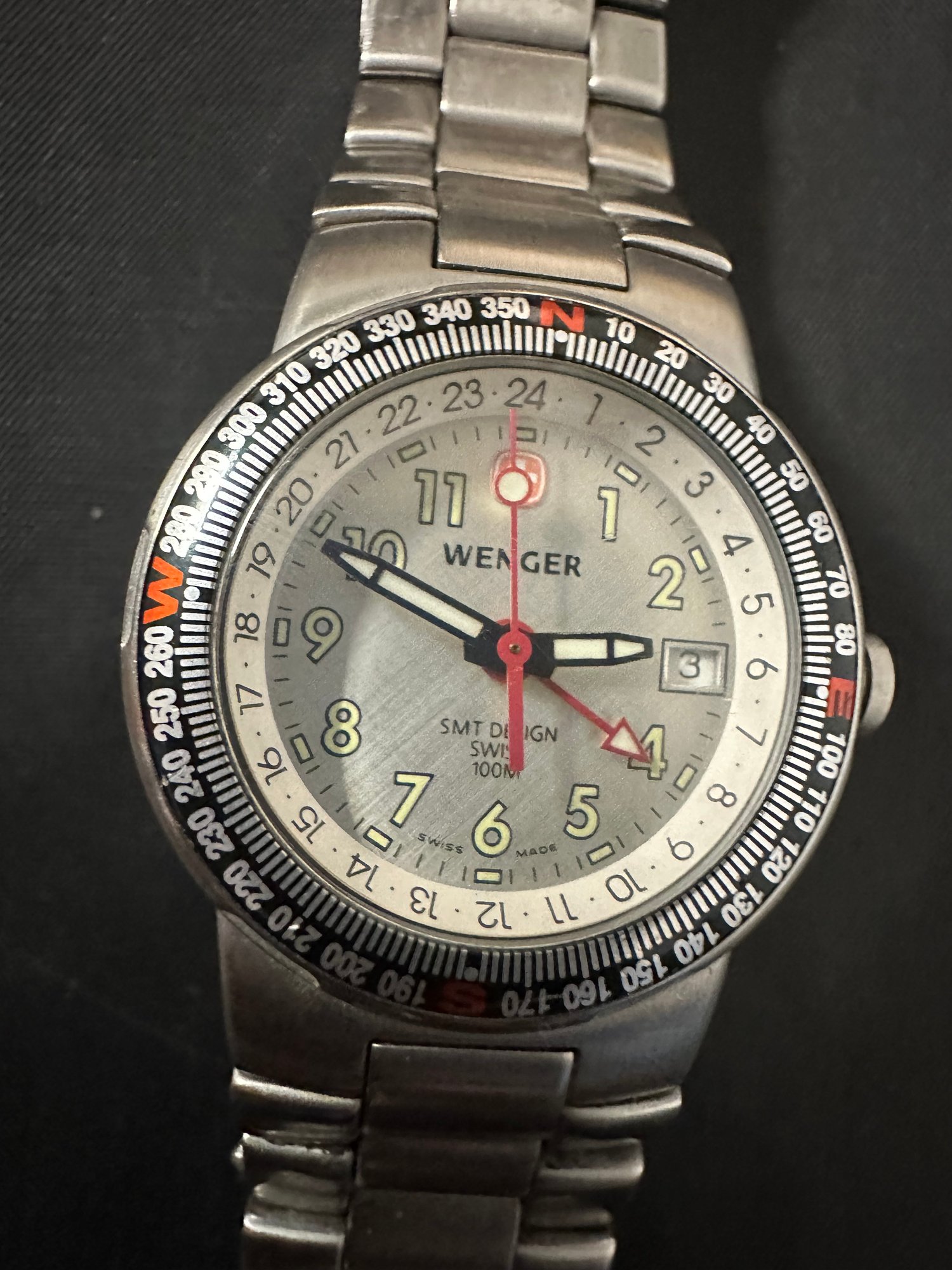Wenger GMT Quartz Ladies Watch - Made In Switzerland Water Resistant ...