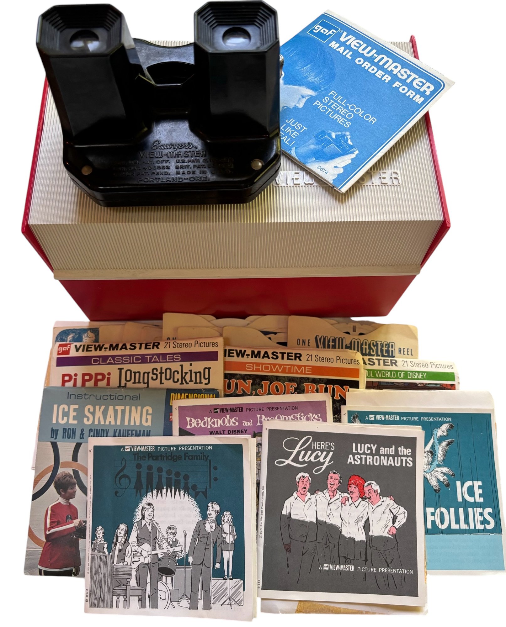 1960's GAF View - Master With Case And Assorted Reels - Partridge ...