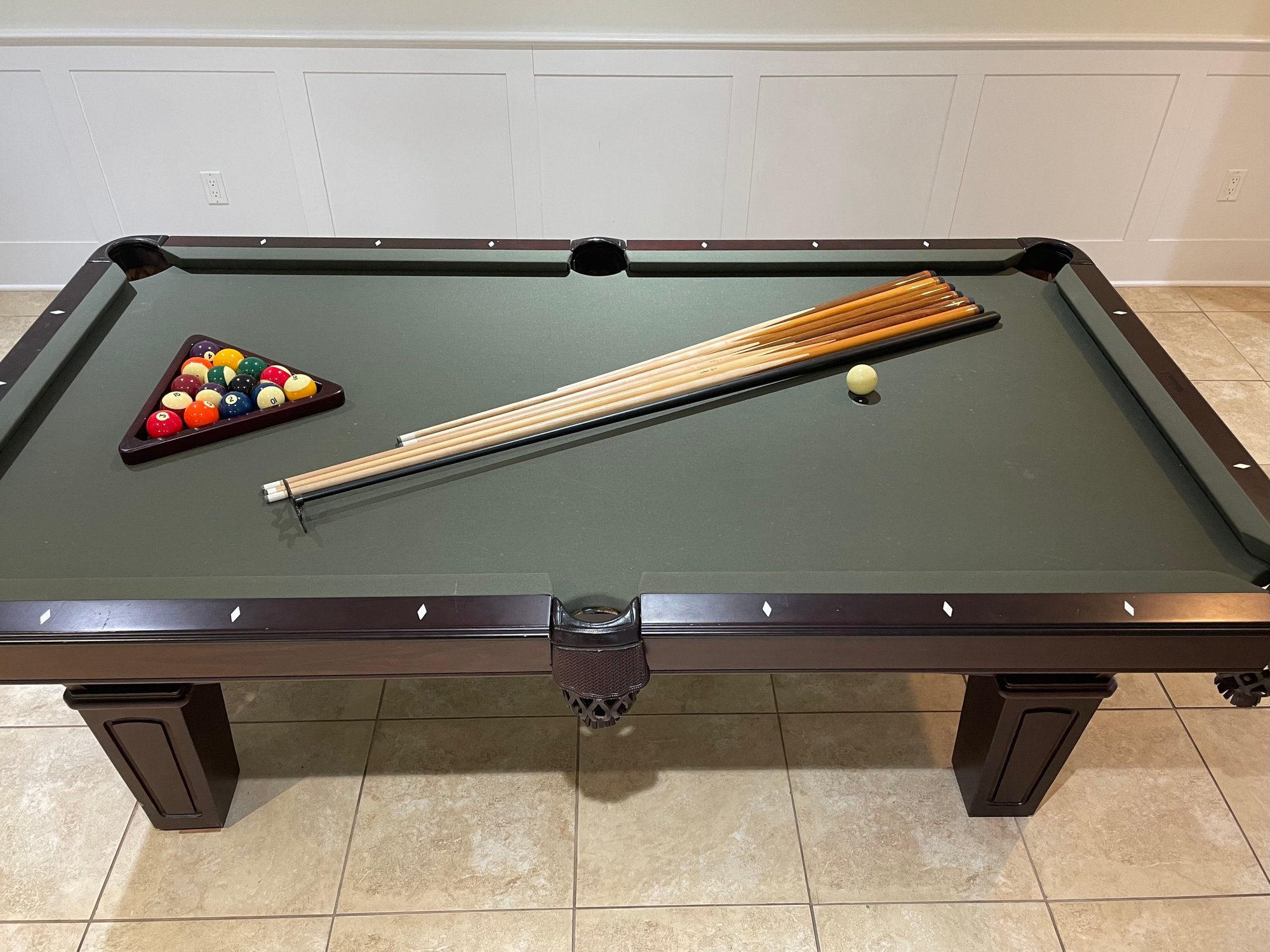 Olhausen Pool Table With Ping Pong Conversion Top, Made In USA ...